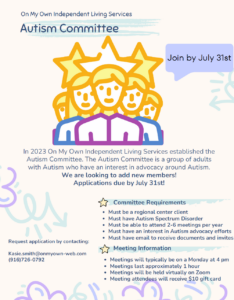 Autism Spectrum Disorder (ASD) - On My Own Independent Living Services